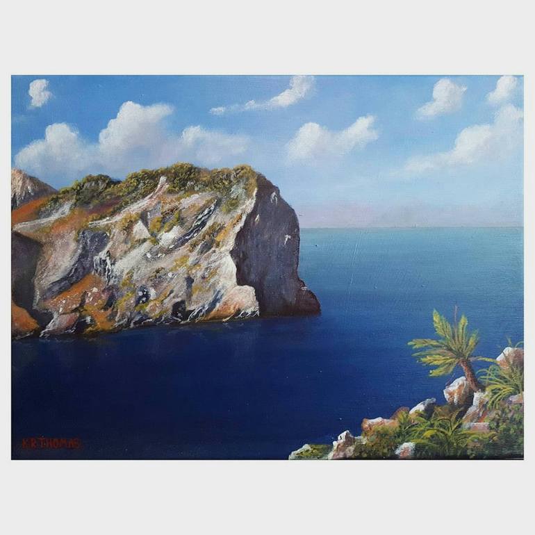 Cape de Formentor Painting by Kristopher Thomas | Saatchi Art