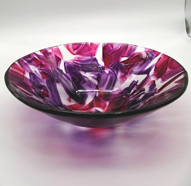 Cranberry Pink Bowl Sculpture by Nour El Huda Awad | Saatchi Art