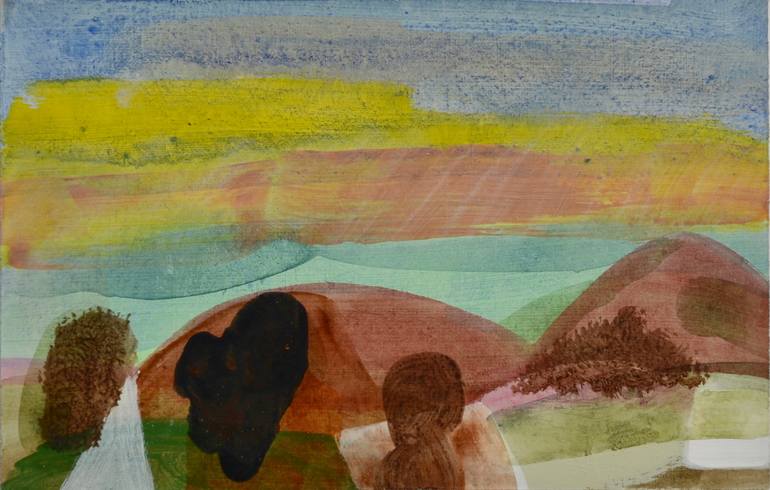 Across the field Painting by David Phillips | Saatchi Art
