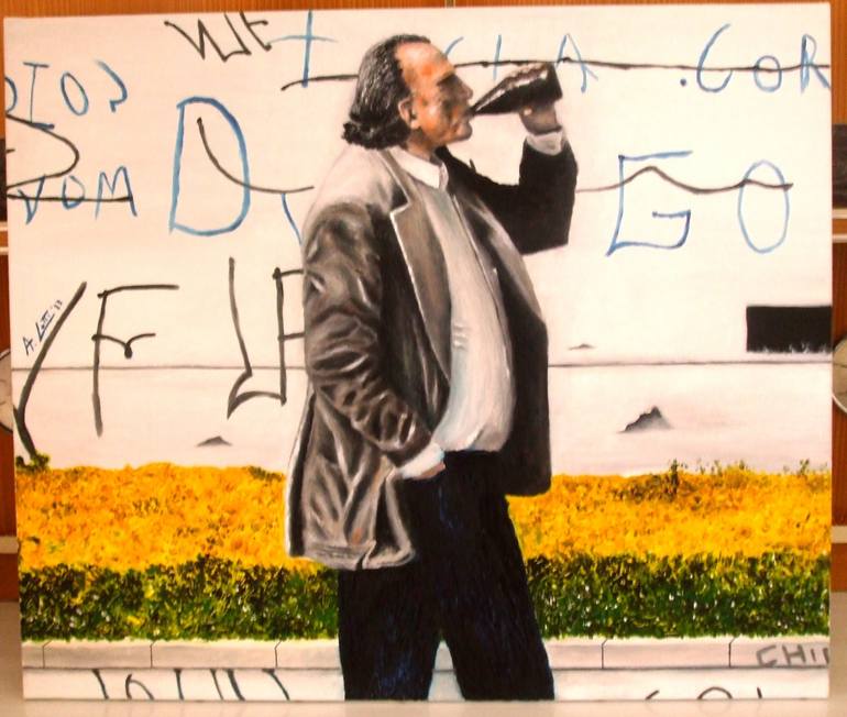 Bukowski Painting by Angelo Lotti | Saatchi Art