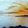 Alba sul mare Painting by Angelo Lotti | Saatchi Art