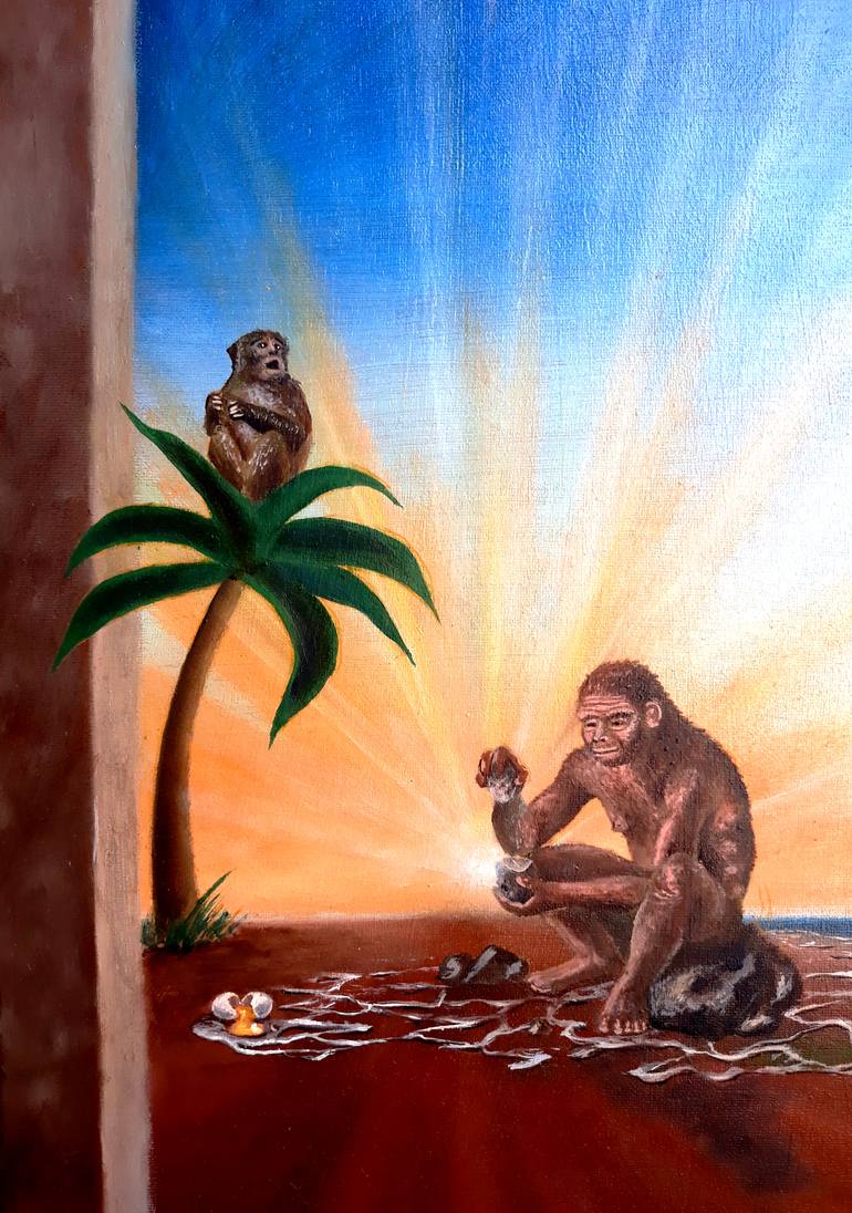 Surreal journey towards a new evolution Painting by Angelo Lotti ...