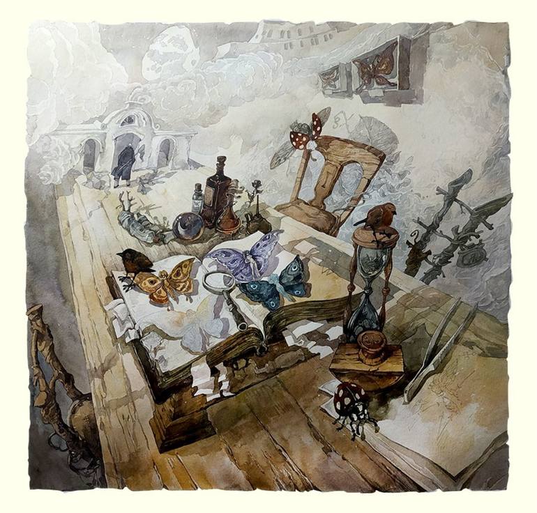 Entomologist Painting by Gallery IF | Saatchi Art