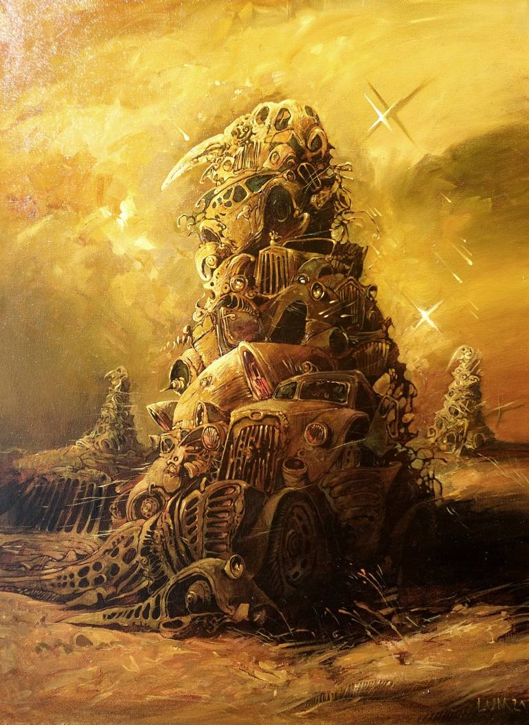 Entropy. Mimicry of Technique. Painting by Gallery IF | Saatchi Art