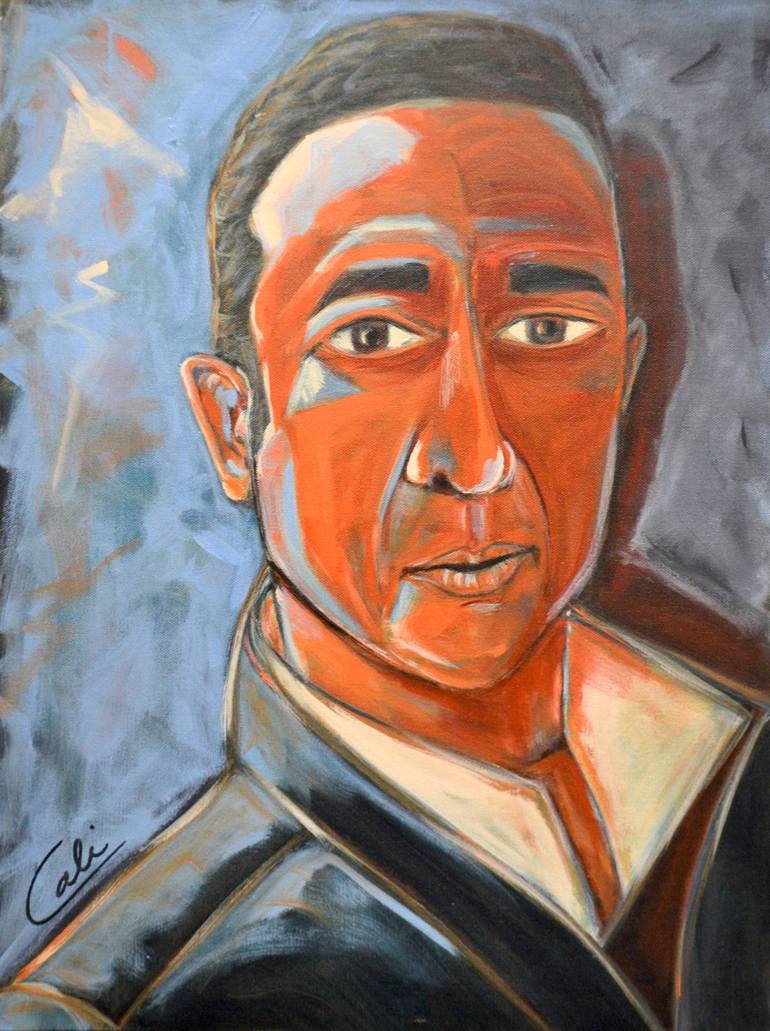 Self-Portrait in Carmel Painting by Cali- Jorge Calderon | Saatchi Art