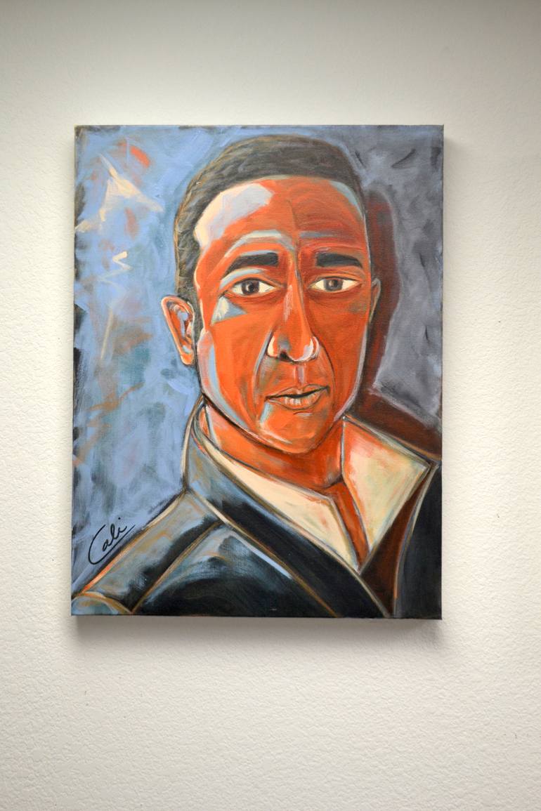 Self-Portrait in Carmel Painting by Cali- Jorge Calderon | Saatchi Art