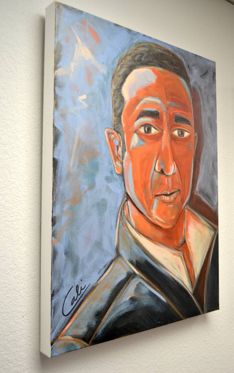 Self-Portrait in Carmel Painting by Cali- Jorge Calderon | Saatchi Art