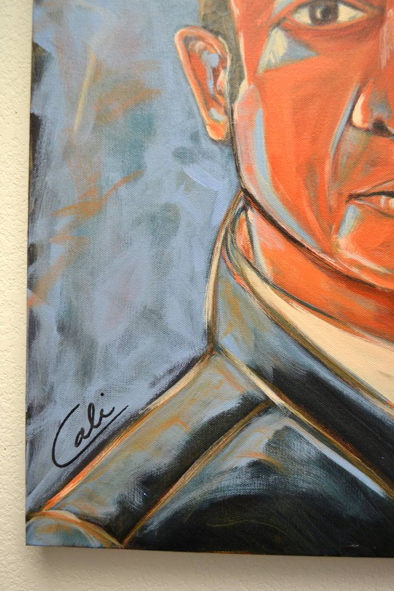 Self-Portrait in Carmel Painting by Cali- Jorge Calderon | Saatchi Art