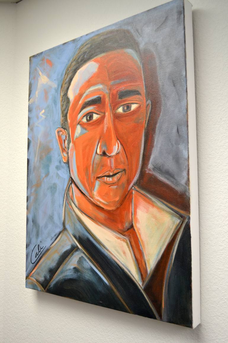 Self-Portrait in Carmel Painting by Cali- Jorge Calderon | Saatchi Art