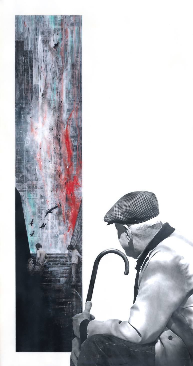 Angel's Heart (Devils Lungs Collage by Eric Hull | Saatchi Art