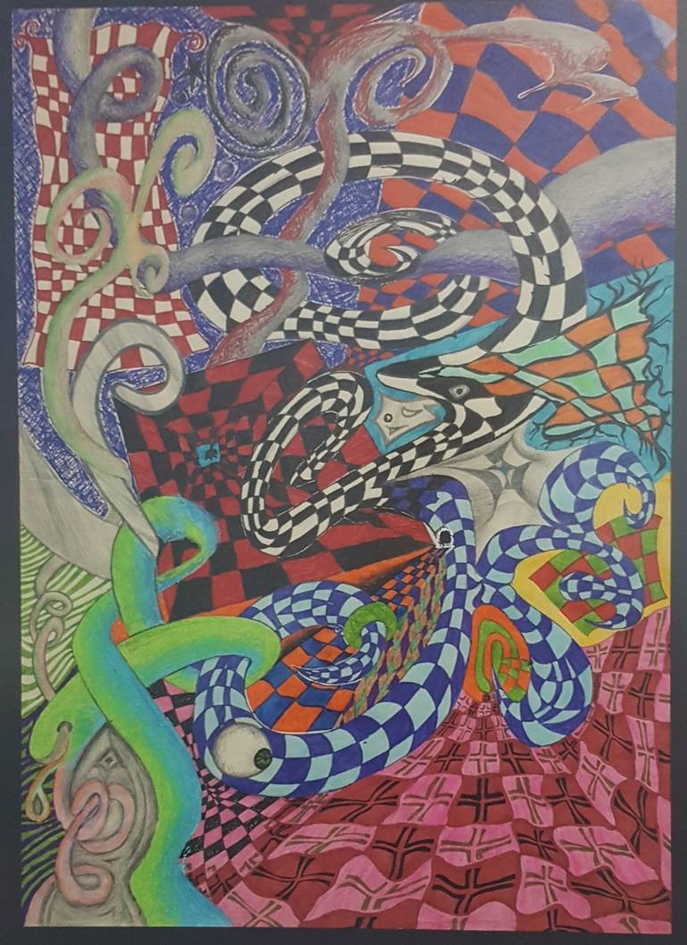 Harmony of Order and Chaos Drawing by Osman Uygar Kandemir | Saatchi Art