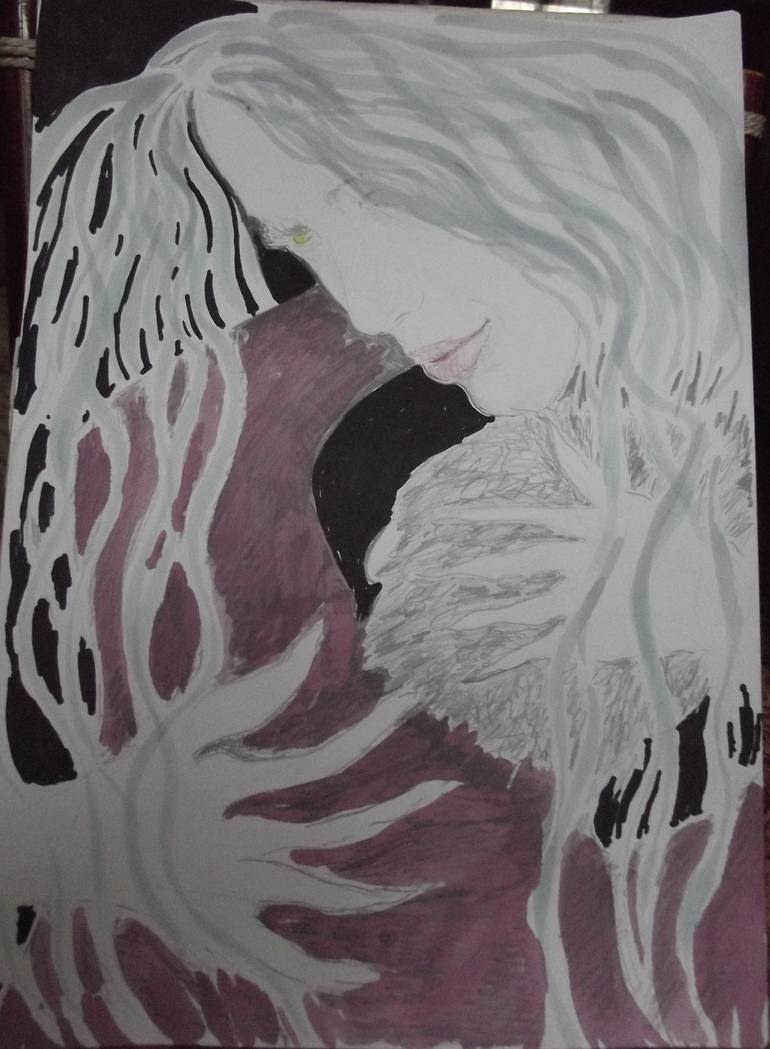 death embrace Drawing by Vlad Zheleznov | Saatchi Art