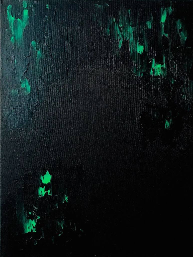 Emerald Painting by Mathilda Modern Art | Saatchi Art