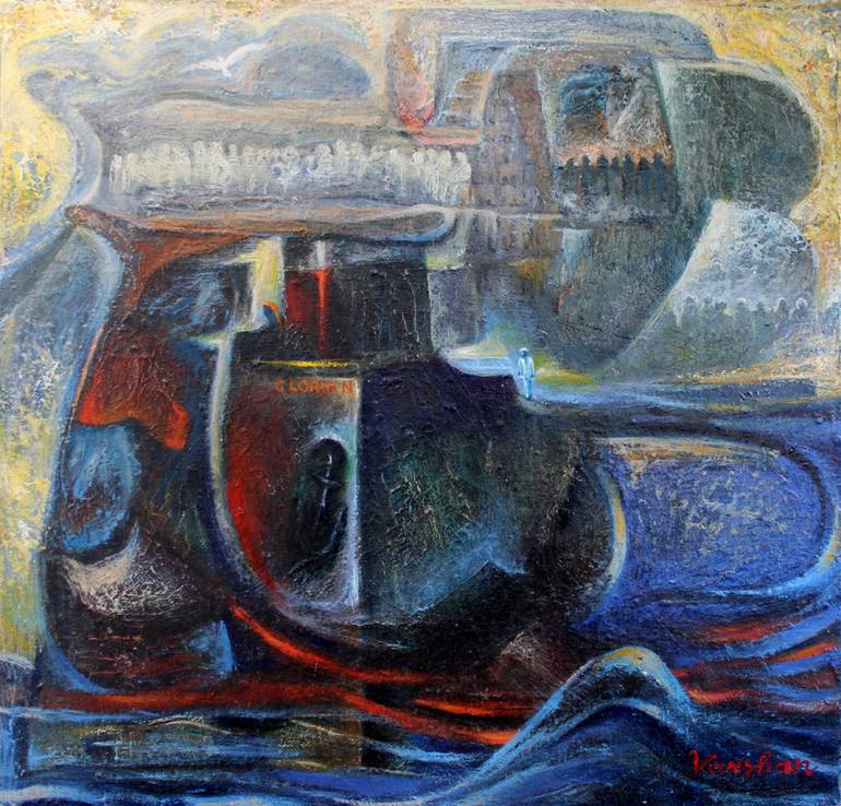 Film Federico Fellini's - And the Ship Sails On Painting by Malkhaz ...