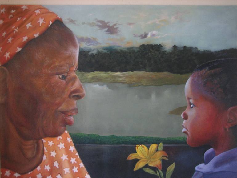 The Passage Of Time Painting by Cliff Agba | Saatchi Art