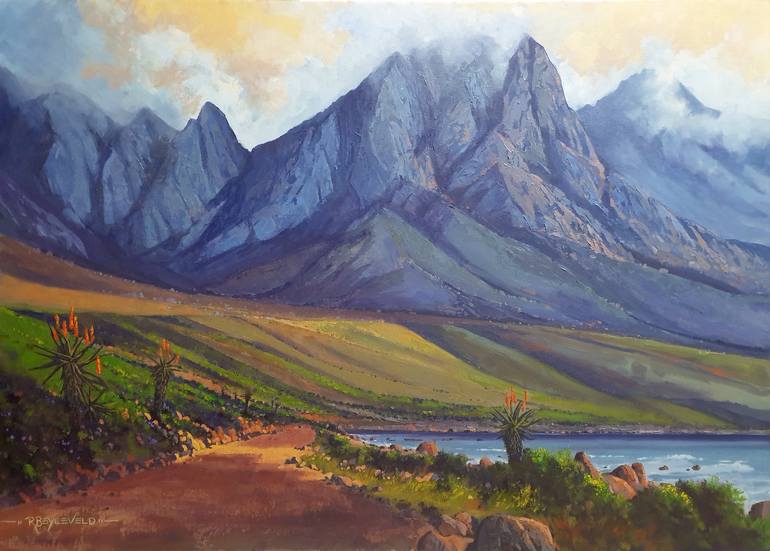 Kogel Berg Mountain Meander Western Cape Painting by Richardt Beyleveld ...