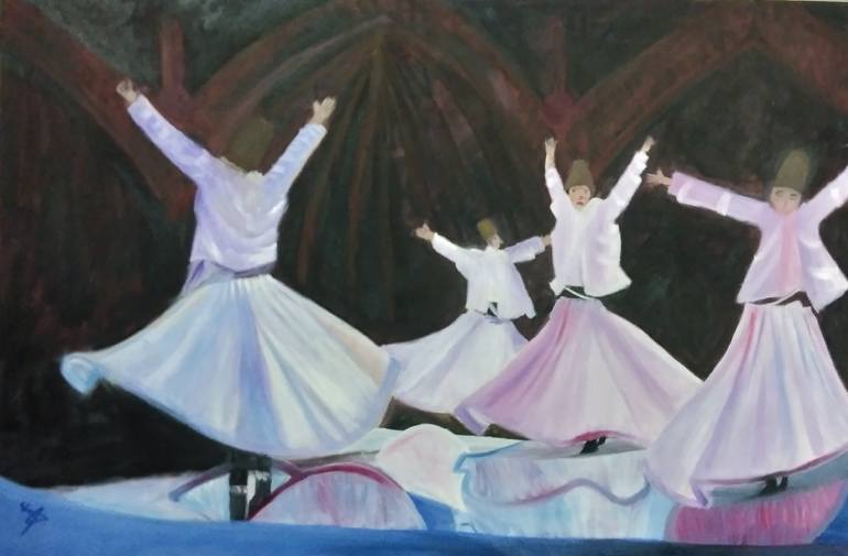 Sufism (Romism) Painting by Faisal Jalaly | Saatchi Art