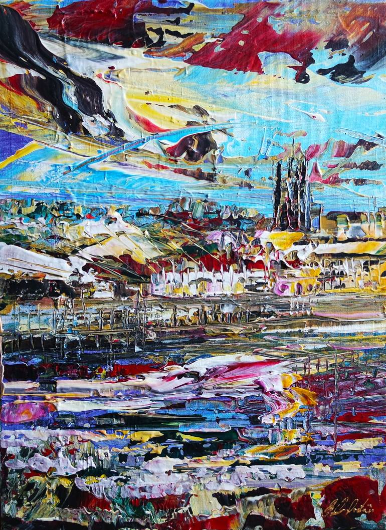 Abstract Landscape Expression 541 Painting by Eraclis Aristidou ...