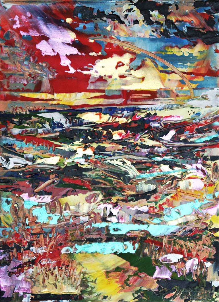 Abstract Little Marvel landscape 407 Painting by Eraclis Aristidou ...