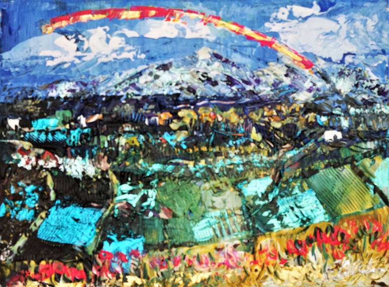 Abstract Little Marvel landscape 414 Painting by Eraclis Aristidou ...
