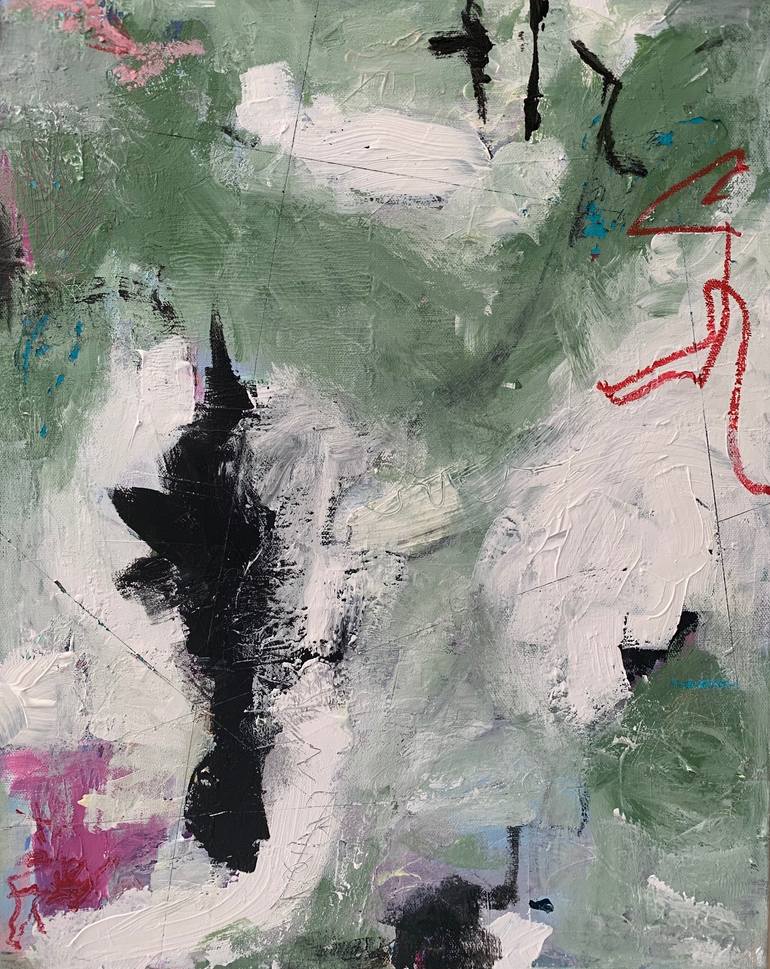 Walk in the forest Painting by Katie Willes | Saatchi Art