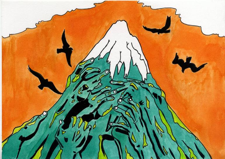 Mountain Summit Drawing by Thomas Morris | Saatchi Art