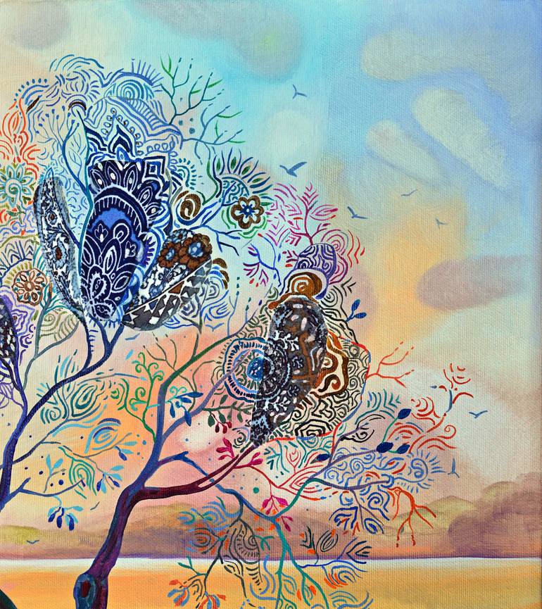 Rosy Dawn Painting by Silvia Pavlova | Saatchi Art