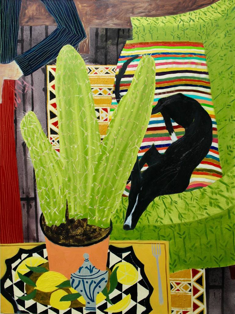 Cactus actress Painting by george lloyd-jones | Saatchi Art