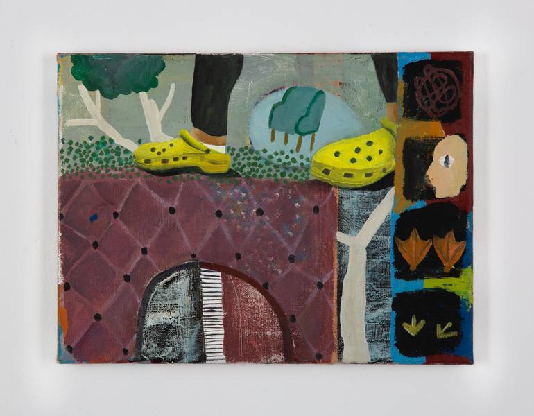 Wearing Crocs Feels Like… Painting by Abby Zhang | Saatchi Art