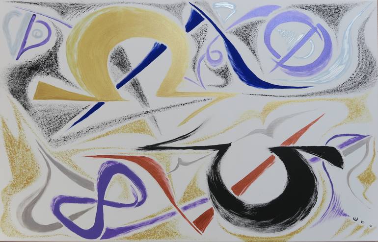 Alpha&Omega Painting by Lenka Lesay | Saatchi Art