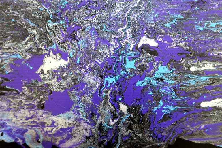 Purple Haki Painting by Lenka Lesay | Saatchi Art