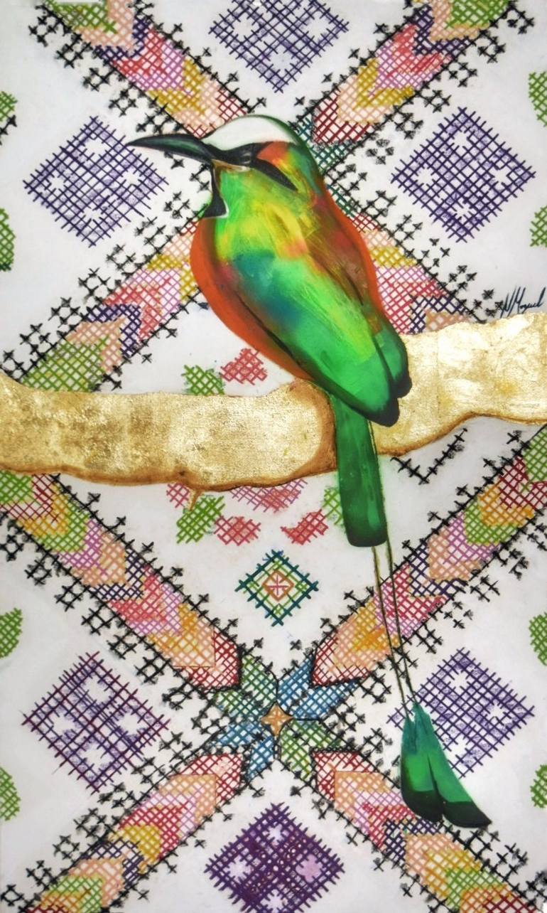 Toh Bird Painting by Natalia Moguel | Saatchi Art