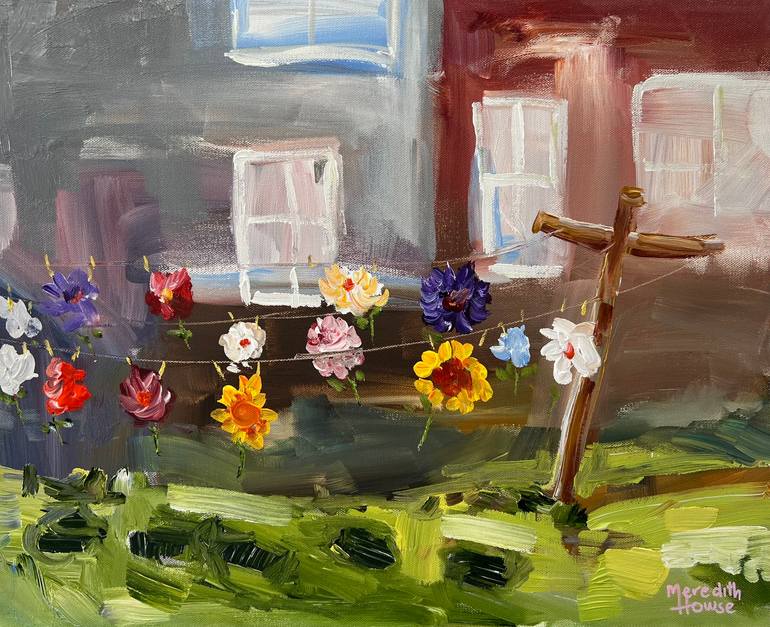 Dried Flowers Painting by Meredith Howse | Saatchi Art