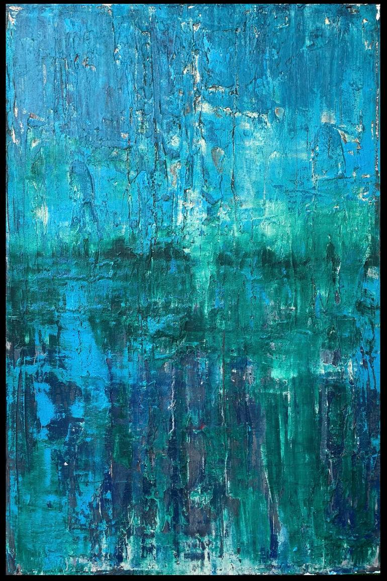 Paradis Blue (Revers Gagnant, Matild) Painting by Joana Ribeiro Da ...