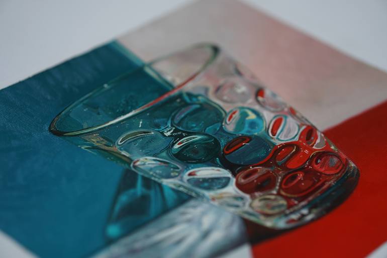 Realistic art - Pure glass in bright still life Painting by Nastya ...