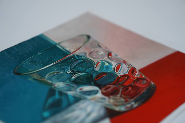 Realistic art - Pure glass in bright still life Painting by Nastya ...