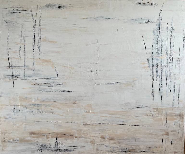 Vanilla Lake Painting by Flavia Birsan | Saatchi Art