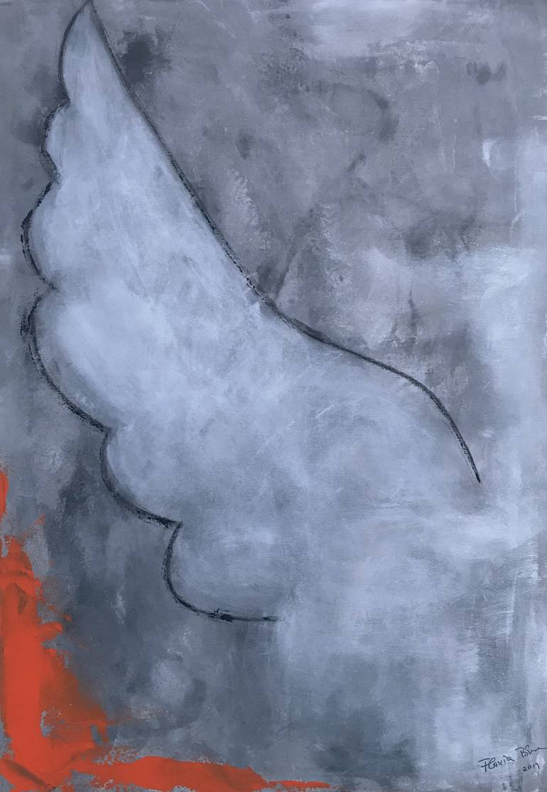 Rising Angel 3 Painting by Flavia Birsan | Saatchi Art