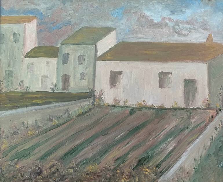 The backyard. Painting by Ferran Gomila | Saatchi Art