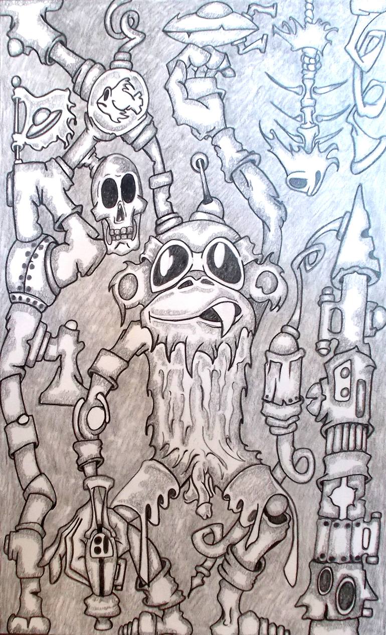 THE MONKEYS LABORATORY Drawing by Judson Michael Agla | Saatchi Art