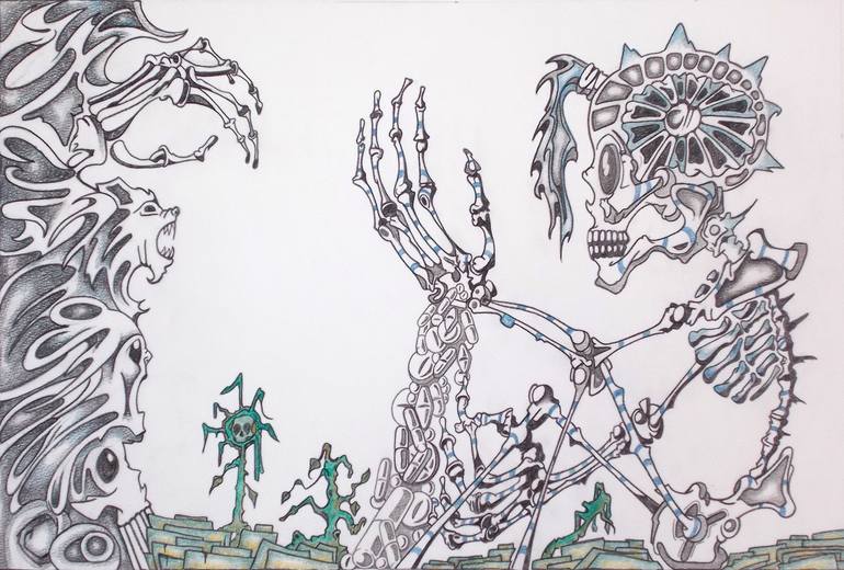 FACING THE IMPETUS OF YOUR FEARS Drawing by Judson Michael Agla ...