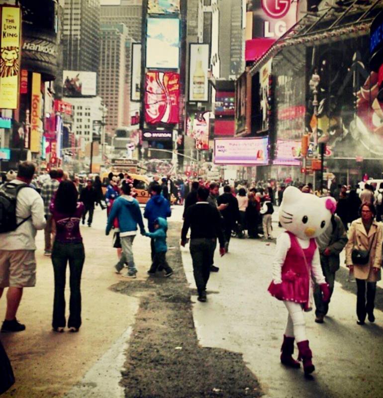 A Cat in Times Square Photography by Kat Lindsey | Saatchi Art