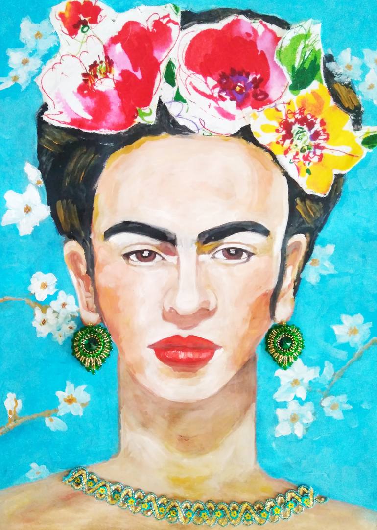 Frida Painting by Yulia Berseneva | Saatchi Art