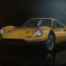 ferrari dino Painting by Sergey Stetsenko | Saatchi Art
