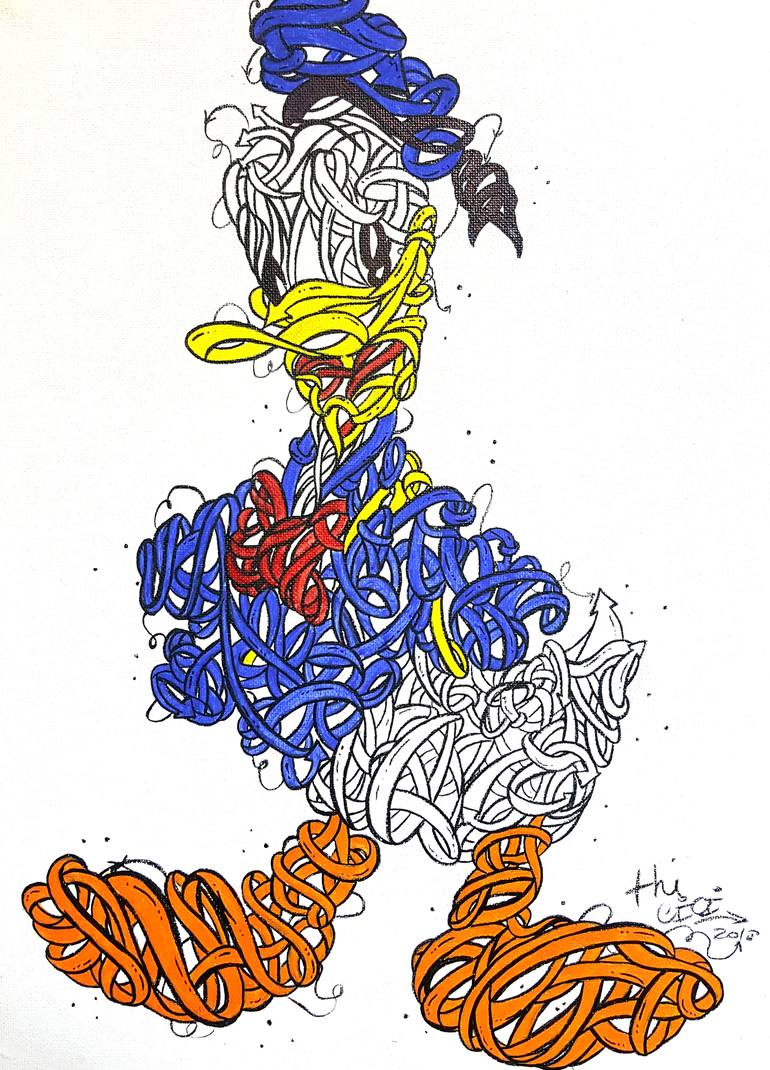 The Walt Disney series - Donald Duck Painting by The Cici Artist ...