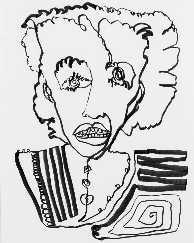 Sandra Drawing by Randy Larson | Saatchi Art