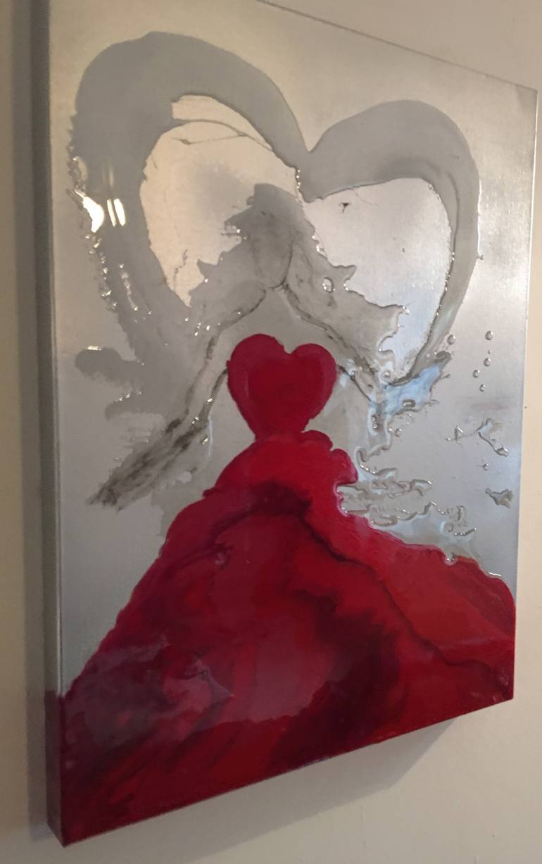 Valentines Day (Liquid Vogue) Painting by Caroline Jane | Saatchi Art