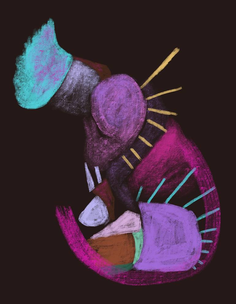 Ocean Hair Drawing by Bryan Cave | Saatchi Art