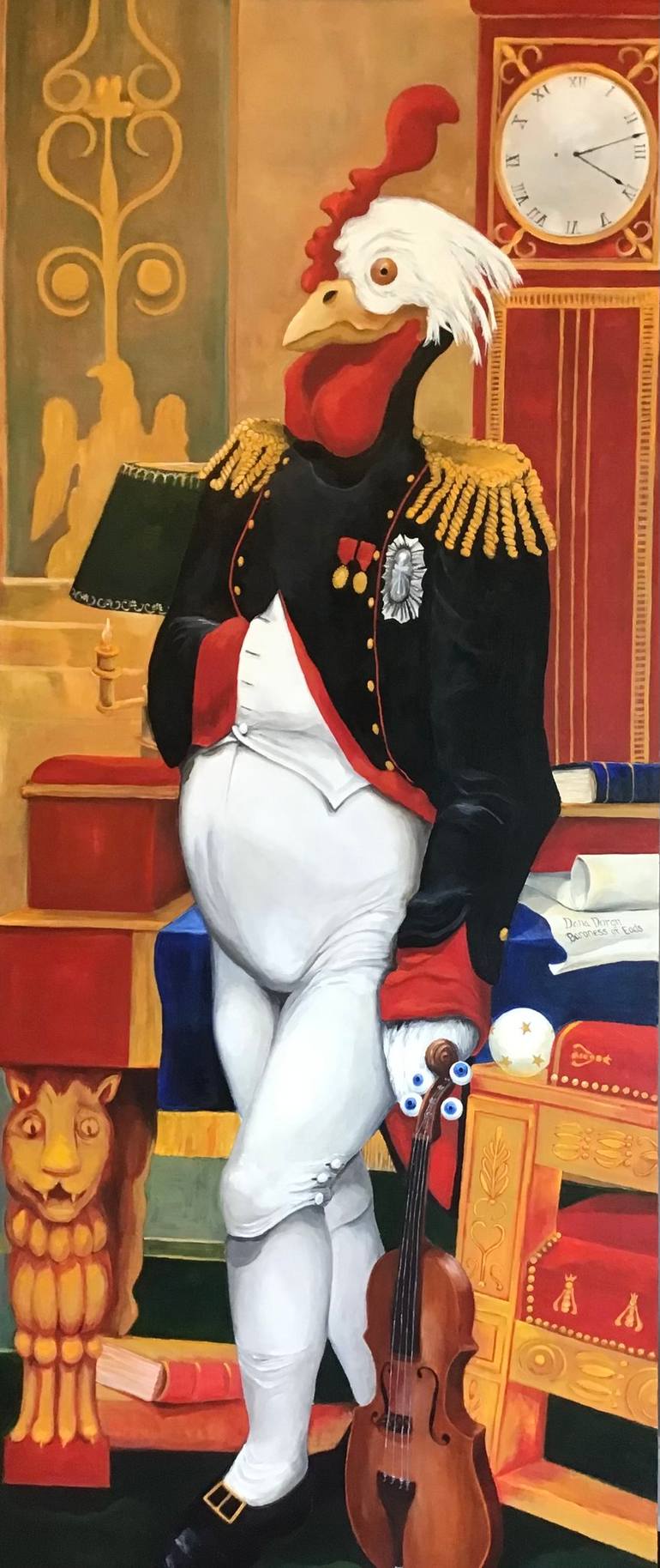 King Cock Painting by Dana Doran | Saatchi Art