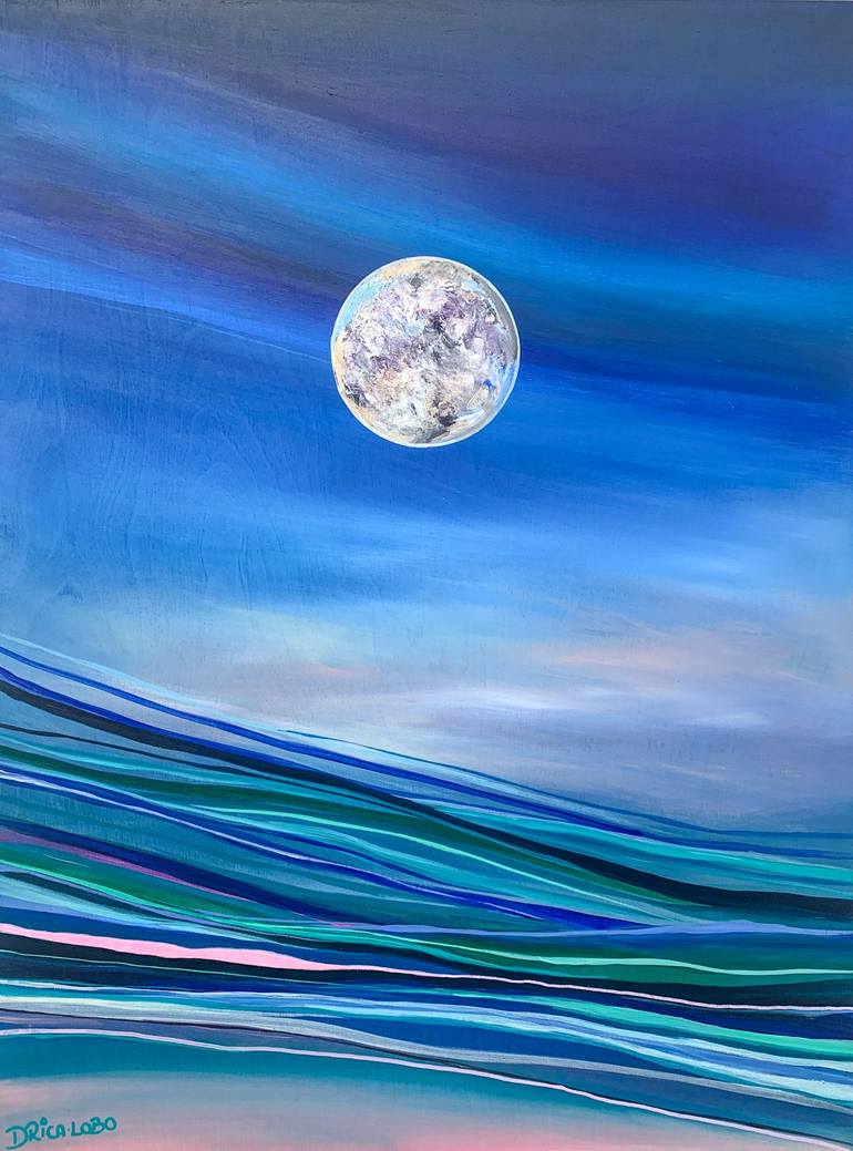 Selenophile Painting by Drica Lobo | Saatchi Art